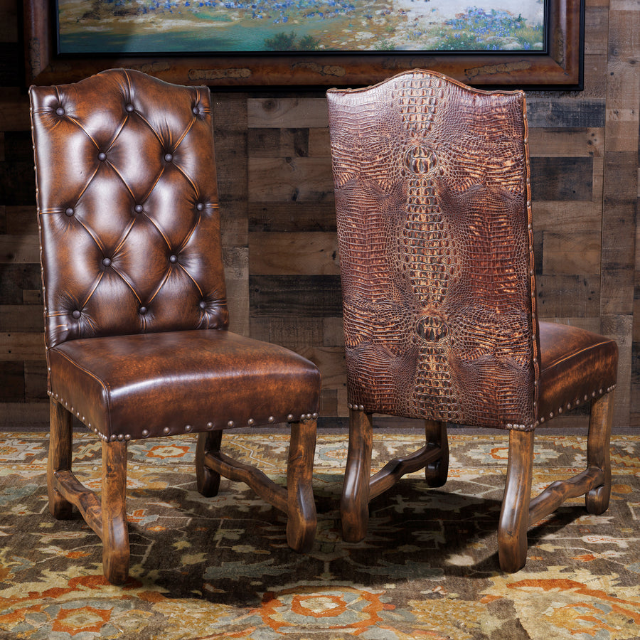 Upscale Western Dining Chairs – Hat Creek Interiors