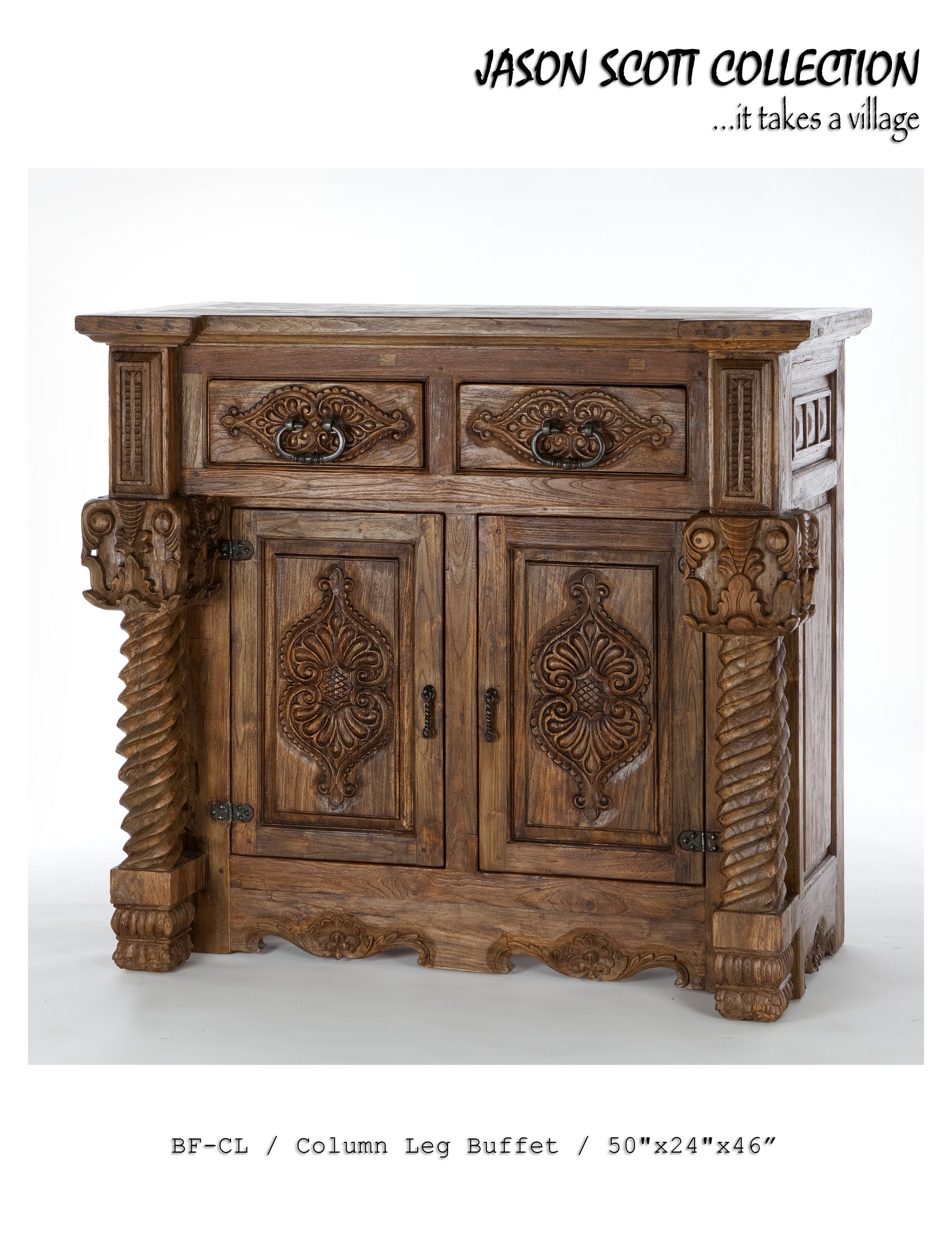 Column Leg Buffet – Hat Creek Interiors