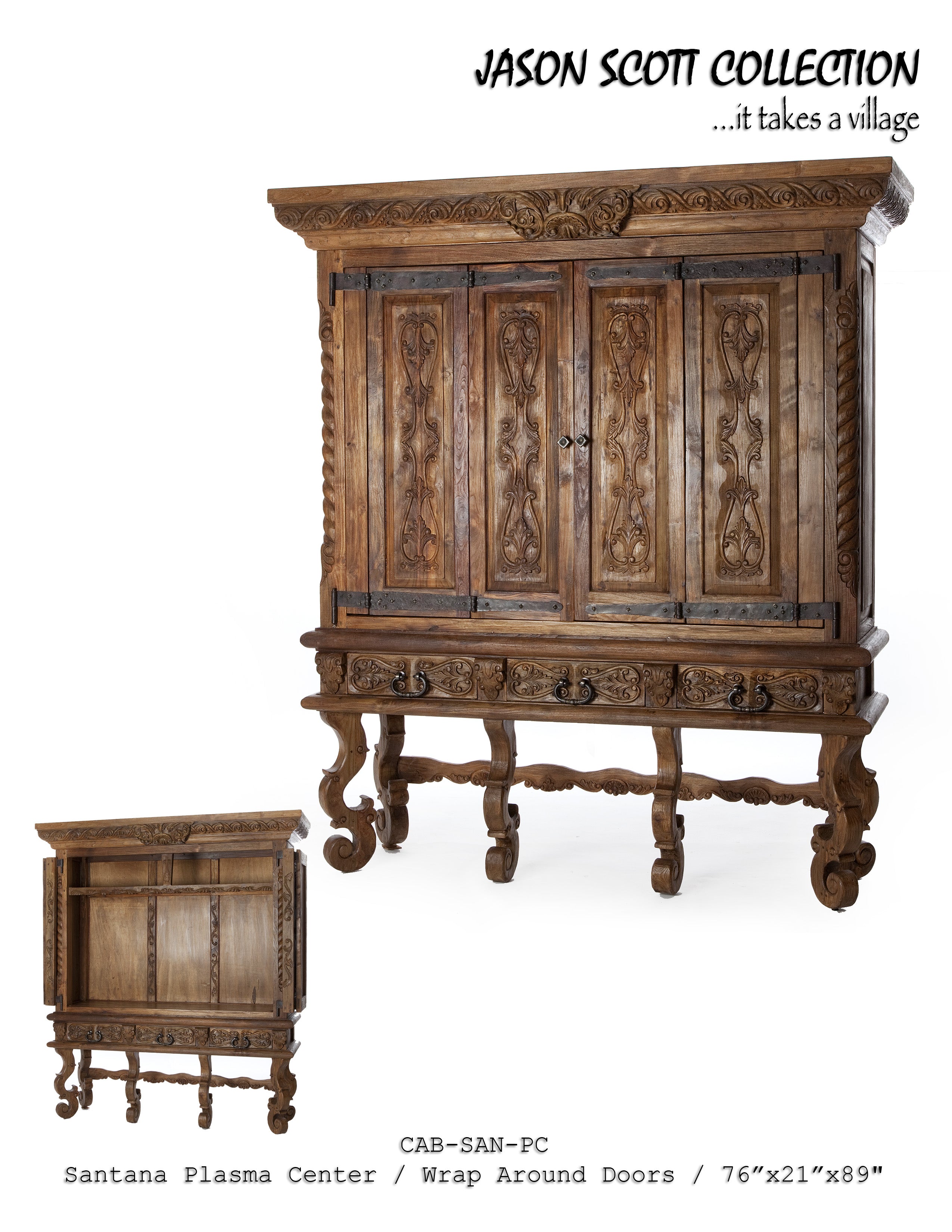Santana Plasma Center (Wrap Around Doors) – Hat Creek Interiors