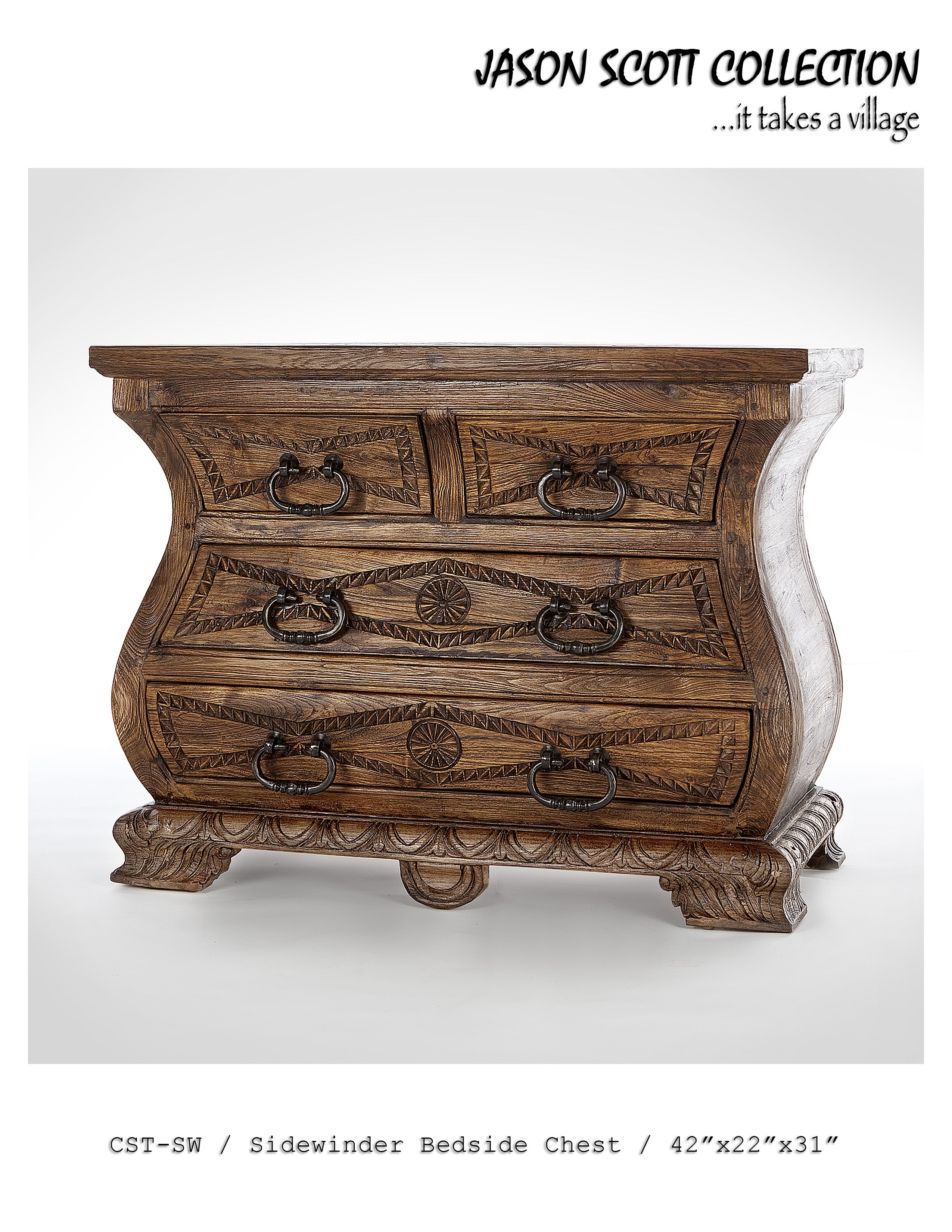 Sidewinder Bedside Chest – Hat Creek Interiors