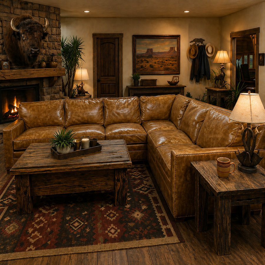 Western Sectional Sofas | Rustic Living Room Furniture – Hat Creek ...