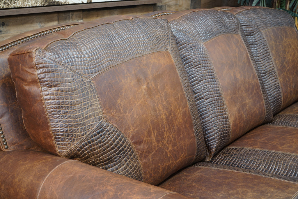 Denver Bison Leather Sofa – Hat Creek Interiors