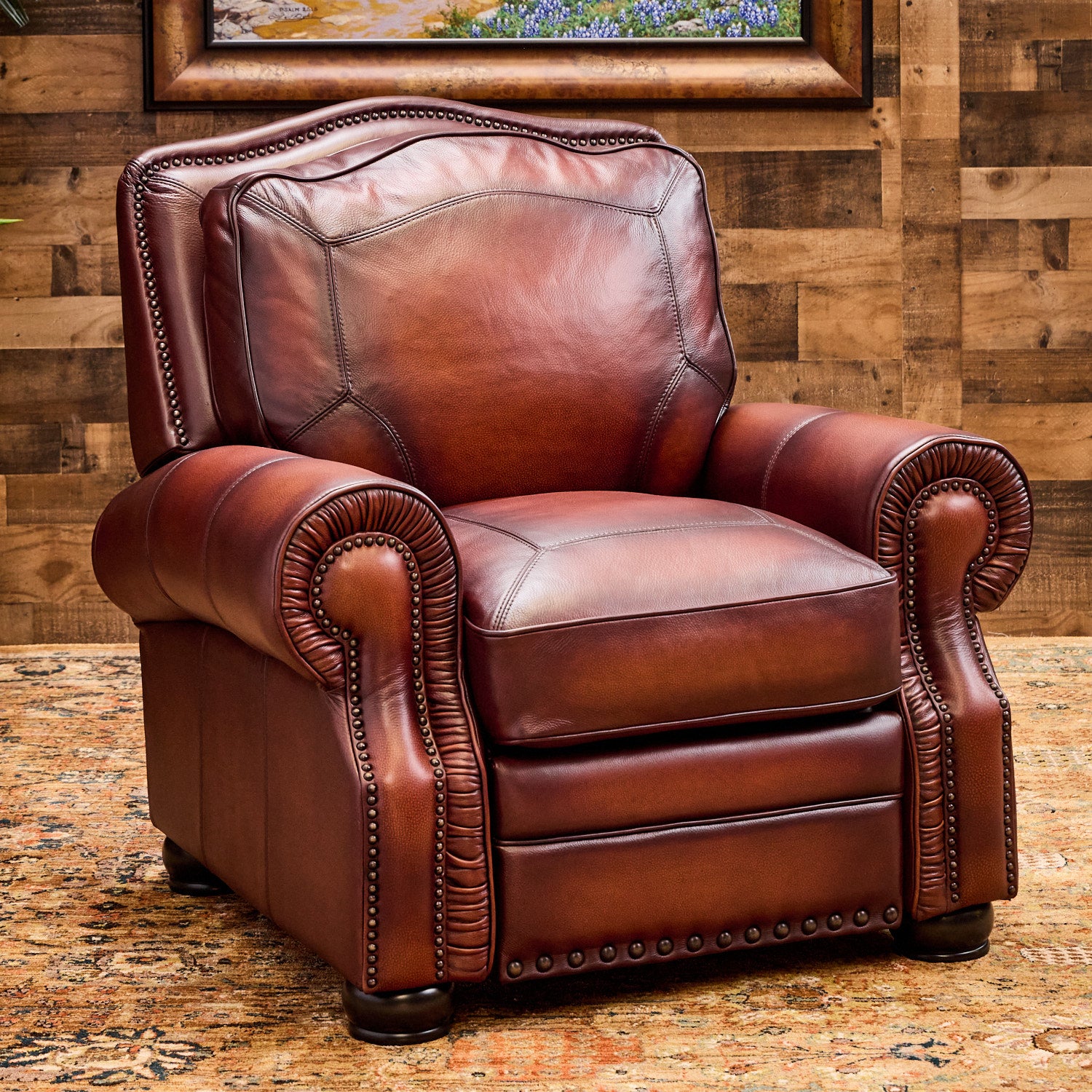 Balmora Western Leather Recliner – Hat Creek Interiors