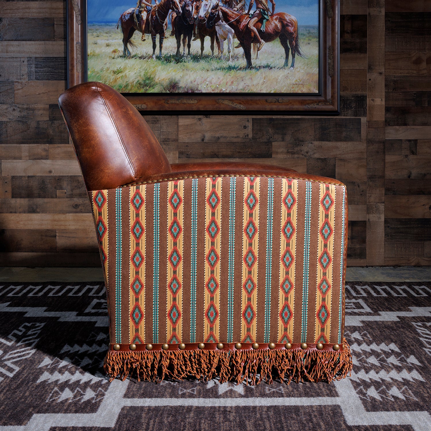 Yellowstone Leather Swivel Chair – Hat Creek Interiors