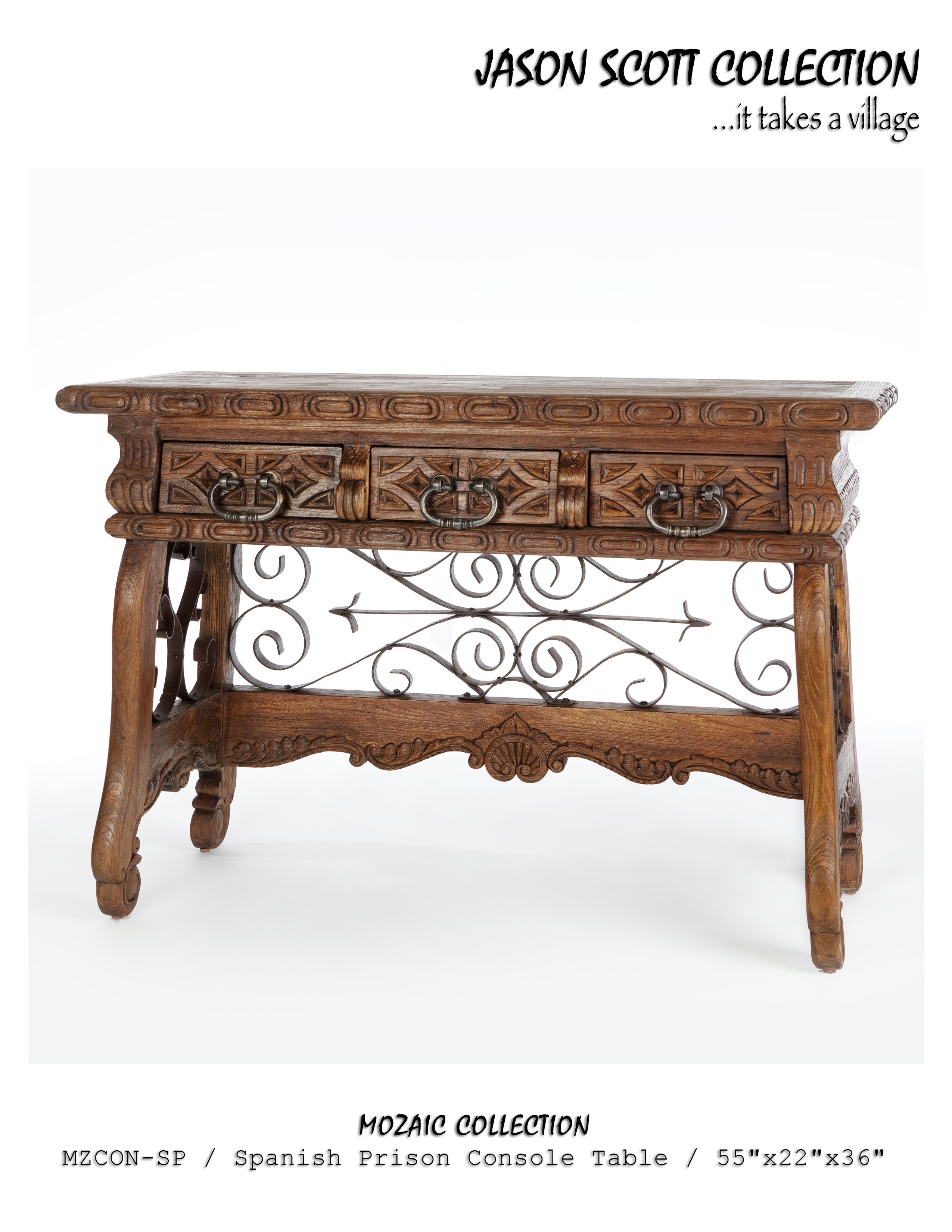 Spanish Prison Console Table – Hat Creek Interiors