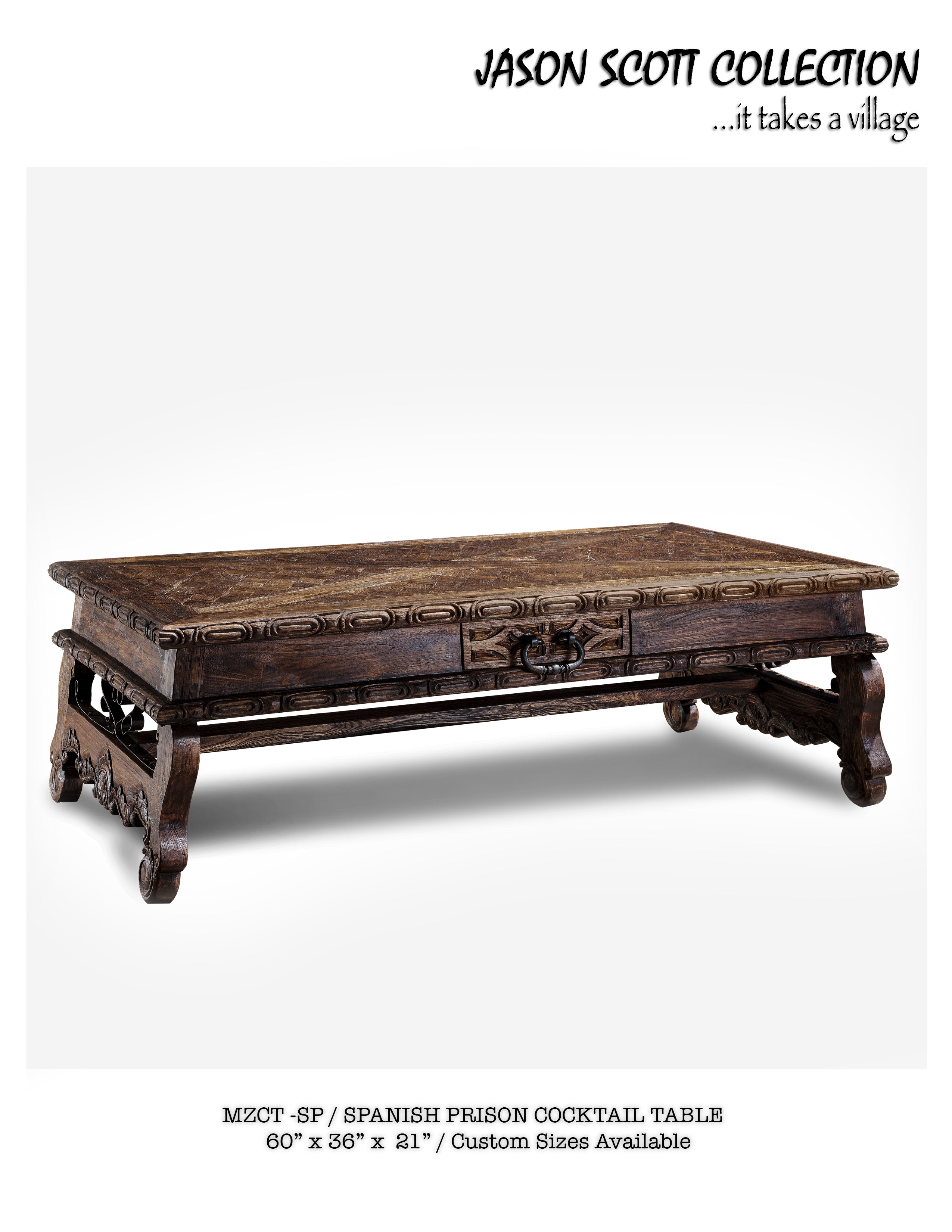 Spanish Prison Cocktail Table – Hat Creek Interiors