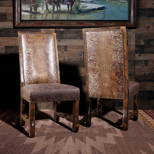 Upscale Western Dining Chairs – Hat Creek Interiors
