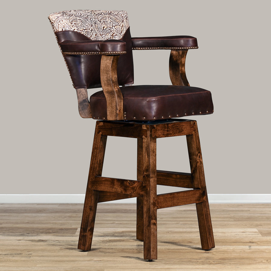 Western Bar Stools | Chisum Bar Stools – Hat Creek Interiors