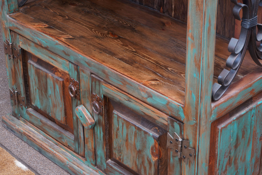 Paisano Turquoise Bookshelf – Hat Creek Interiors