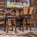 Chisum Leather Axis Barstool | Chisum Axis Hide Bar Stools – Hat Creek ...
