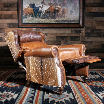 Axis Western Leather Recliner | Upscale Axis Leather Recliners – Hat ...