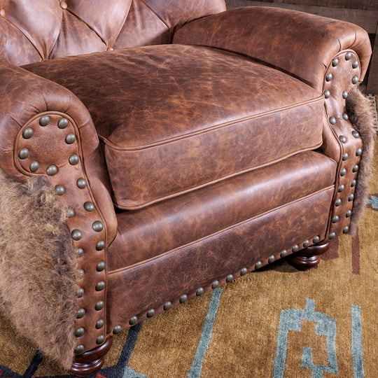 Yellowstone Buffalo Curved Back Tufted Chair | Buffalo Furniture – Hat ...