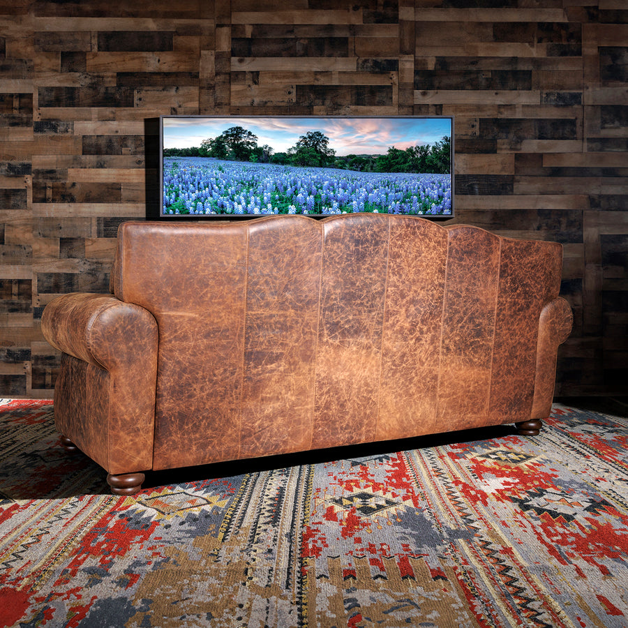 Copper Croc Western Leather Sofa – Hat Creek Interiors