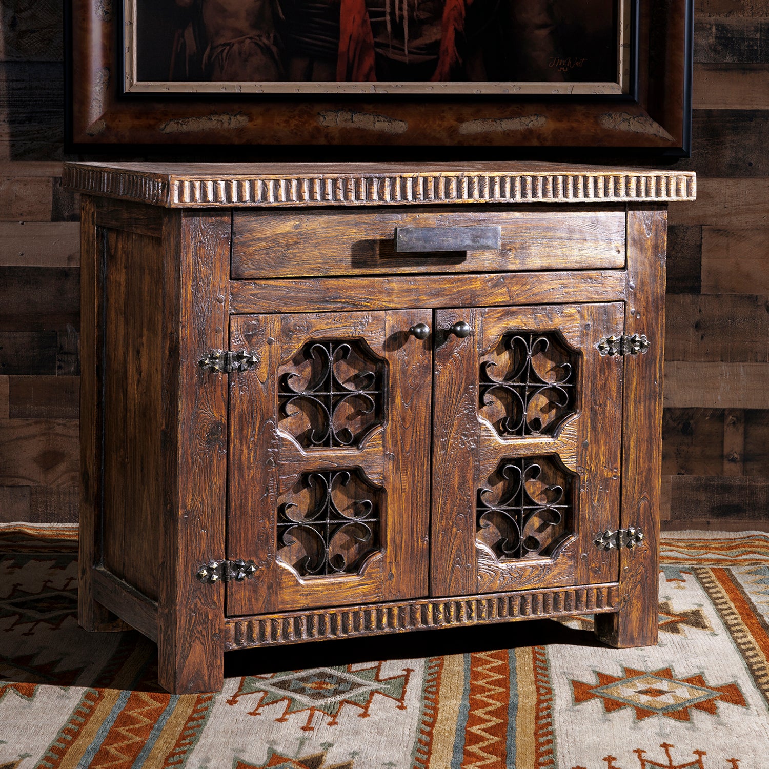 Jason Scott Iron Star Bedside Chest – Hat Creek Interiors
