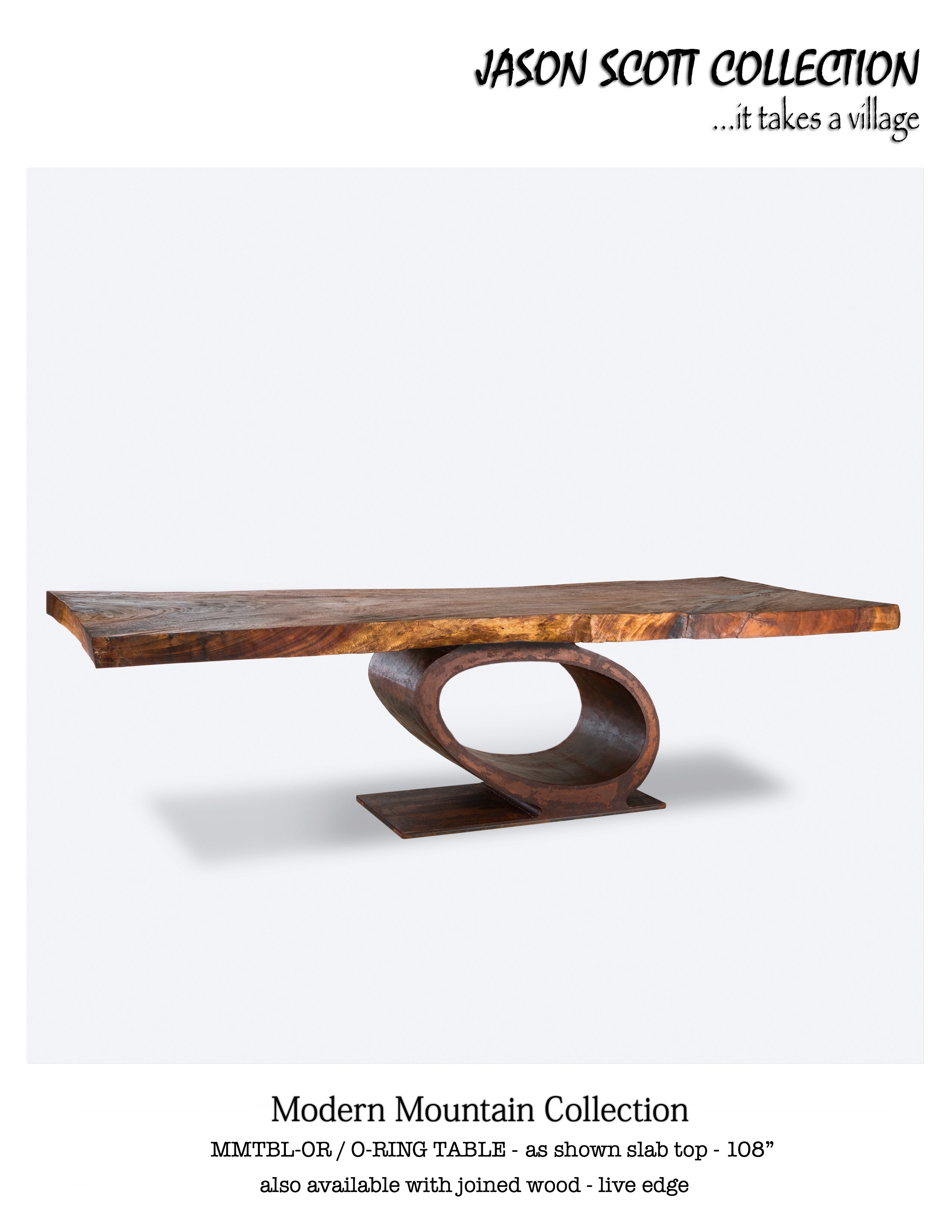 O-Ring Table (Modern Mountain Collection) – Hat Creek Interiors
