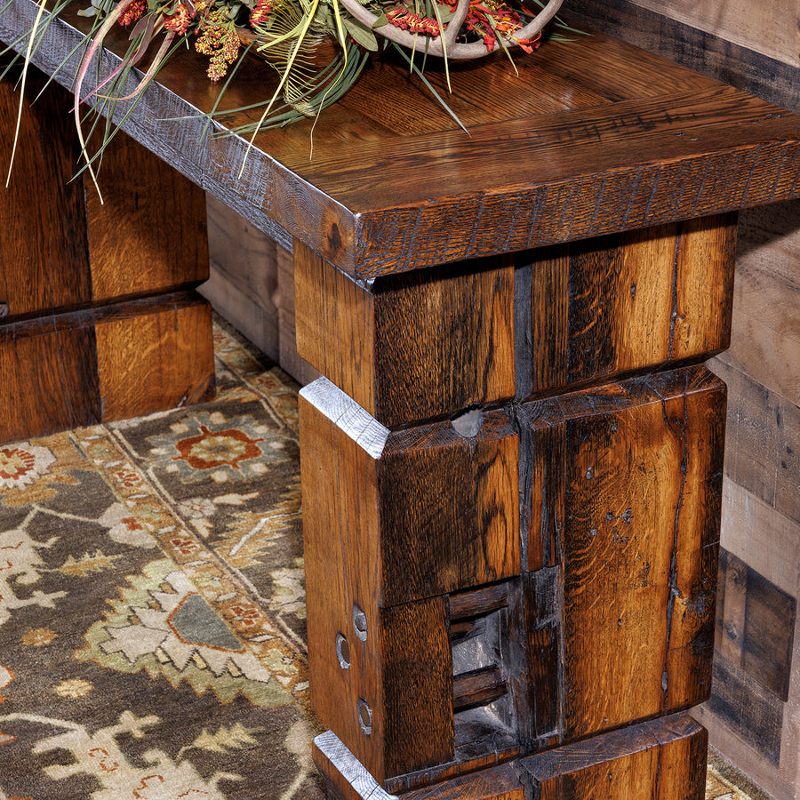Richmond Reclaimed Wood Console Table | Rustic Wood Consoles – Hat ...