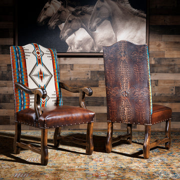 Upscale Western Dining Chairs – Hat Creek Interiors