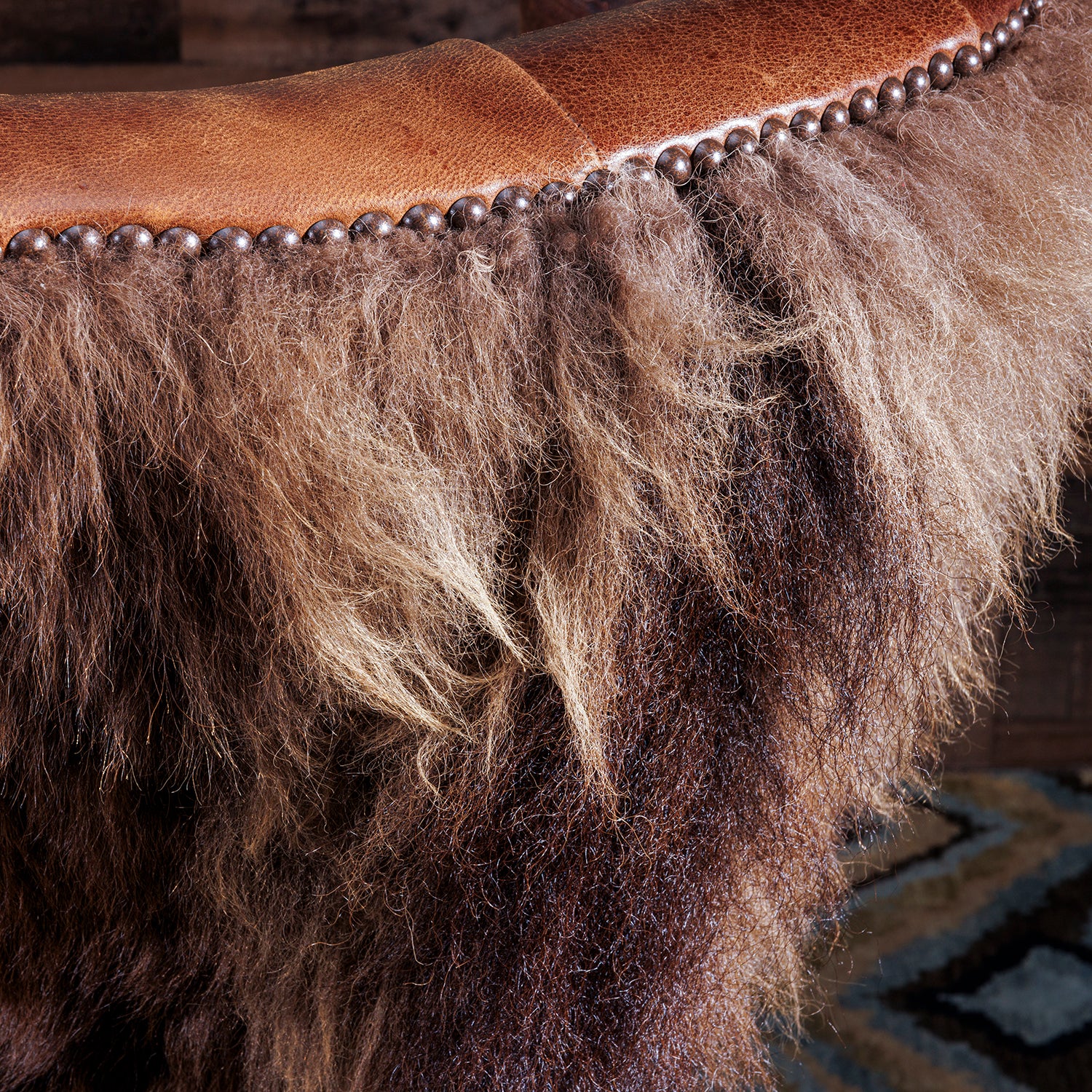 Montana Buffalo Western Leather Bar Stool – Hat Creek Interiors