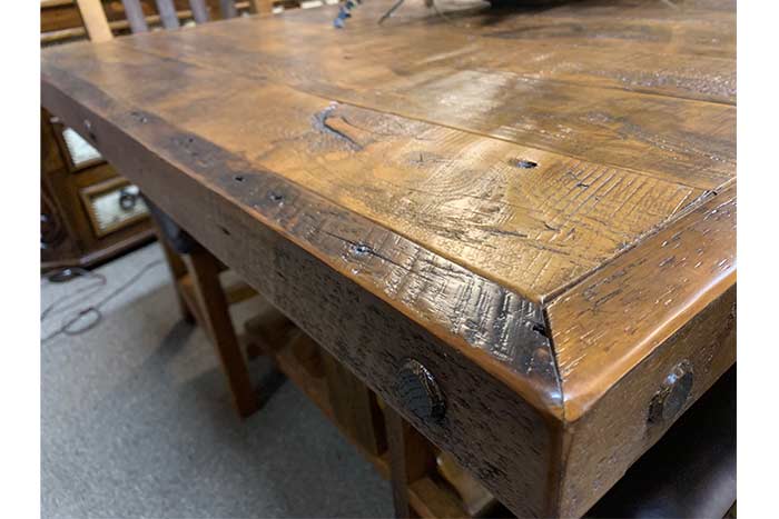 Elegant Rustic Extension Dining Table - Western Style Table For Sale ...